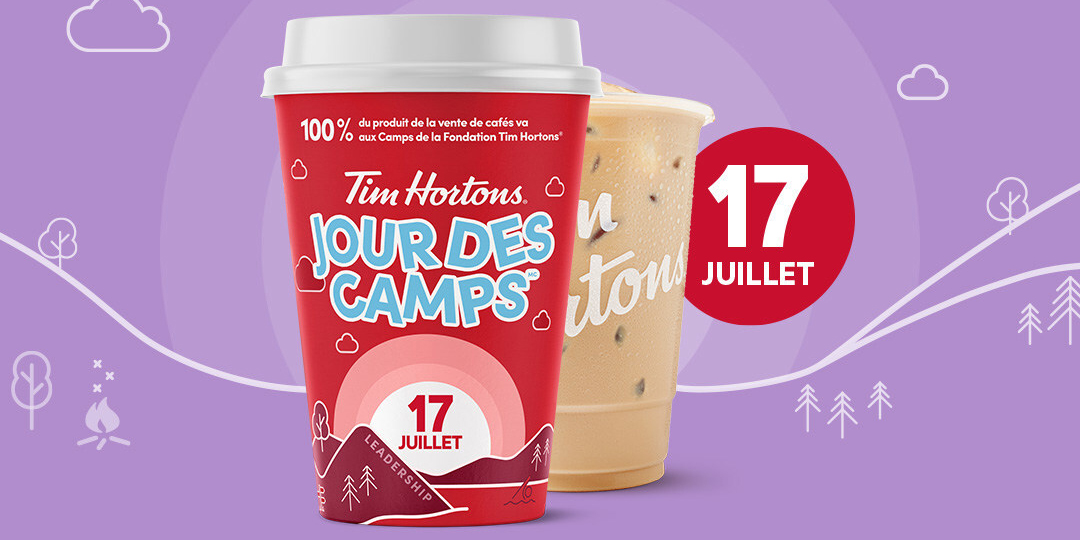 Le Jour des camps Tim Hortons est de retour le 17 juillet, et 100 % des ...
