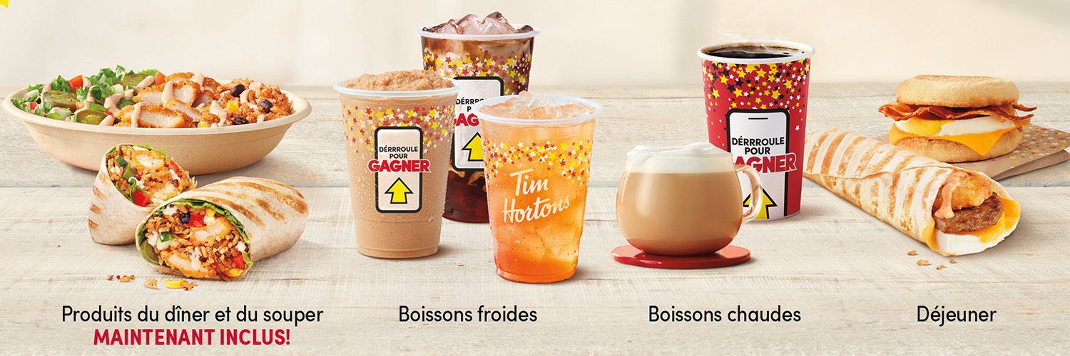 L'emblématique concours Déroule pour gagner de Tim Hortons est de ...