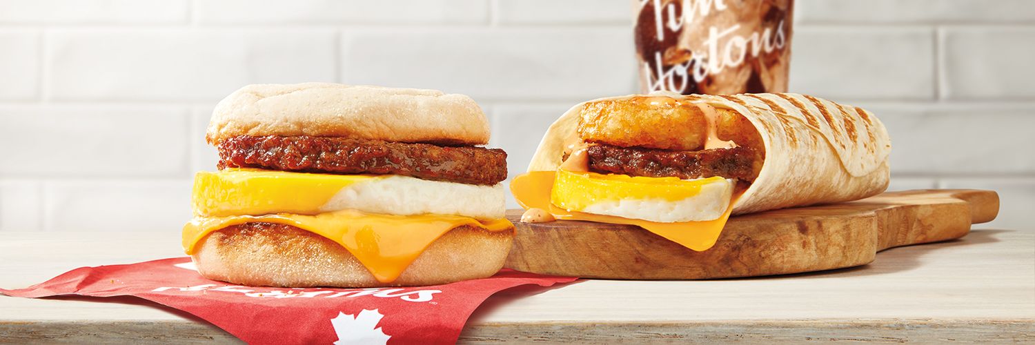 Tim Hortons lance de nouveaux produits de déjeuner avec la saucisse à ...