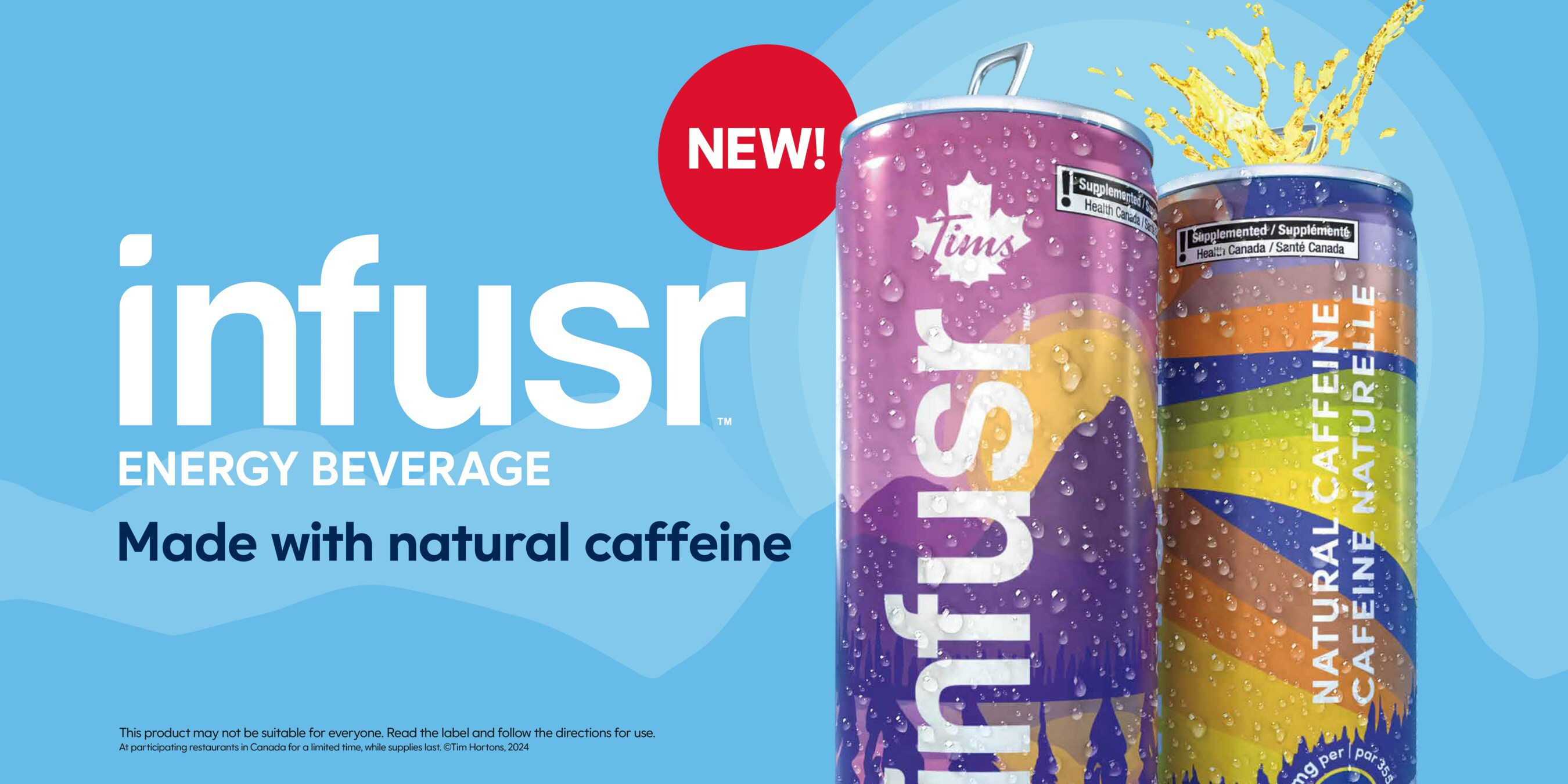 Enjoy a NEW bubbly pick-me-up with Tim Hortons Infusr™ energy beverages ...